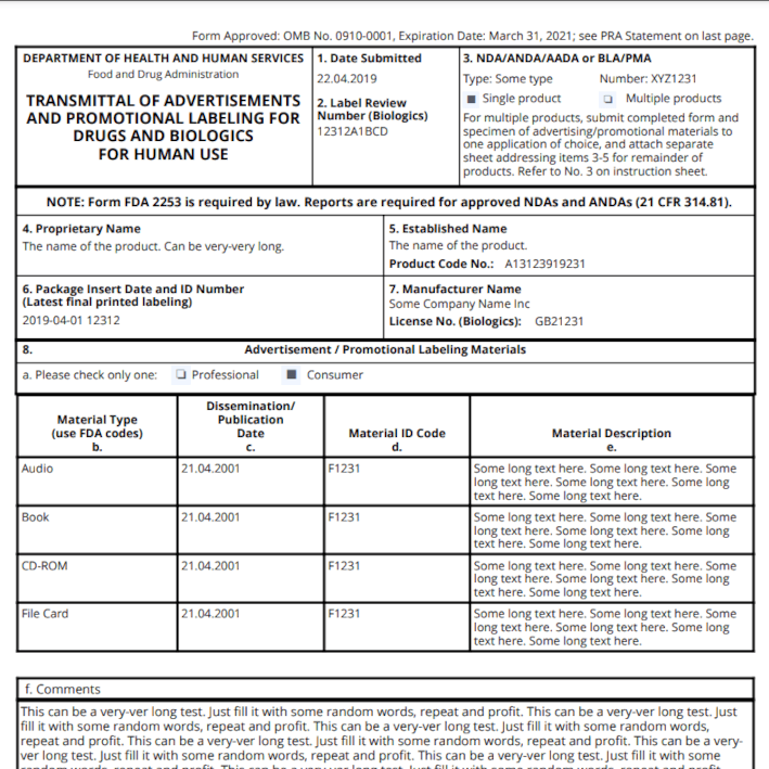 See Example Documents - PDF Generator API